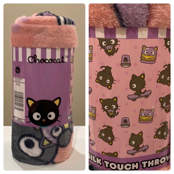 Sanrio | Bedding | New Sanrio Chococat Hamburger Silk Touch Throw ...